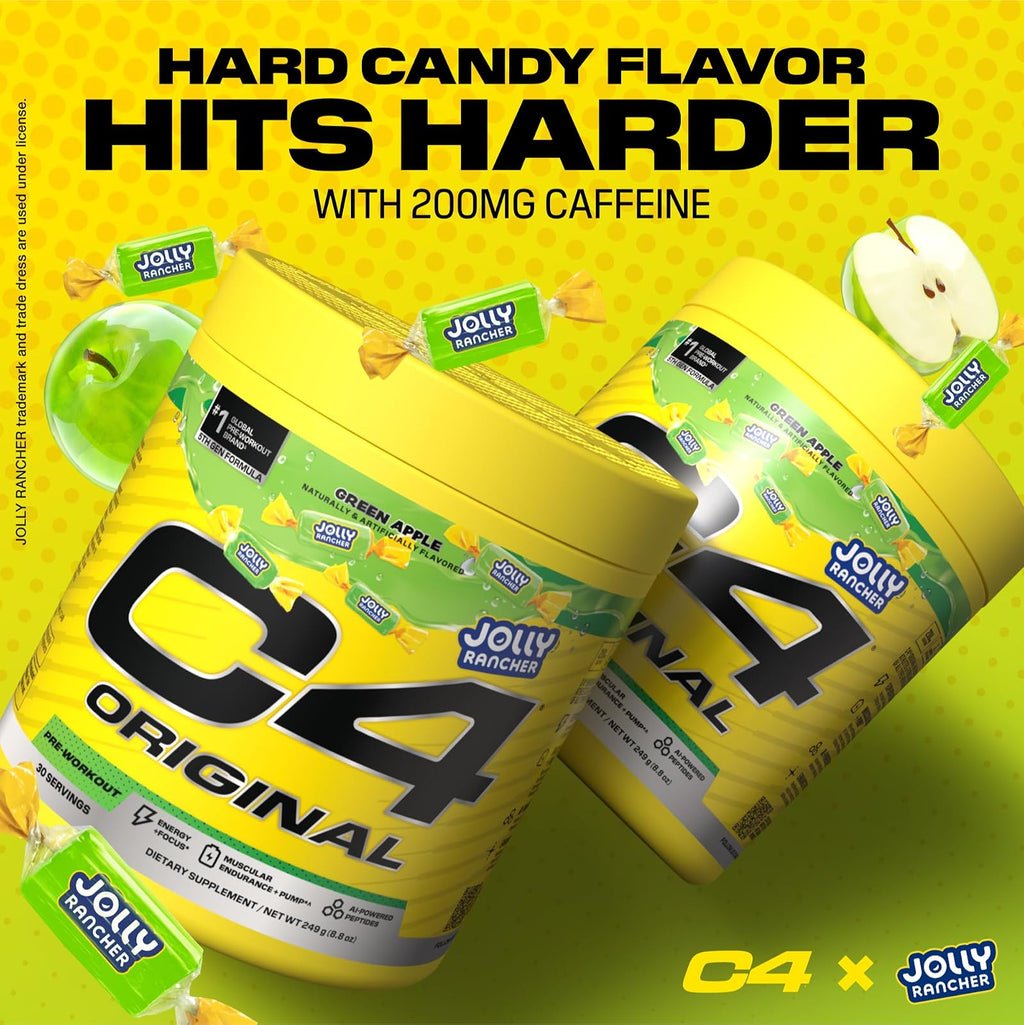 enhanced focus with C4 pre-workout