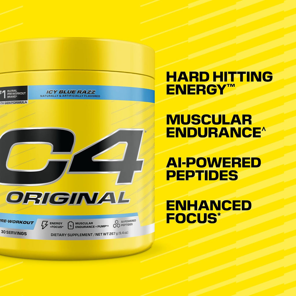 enhanced focus with C4 pre-workout