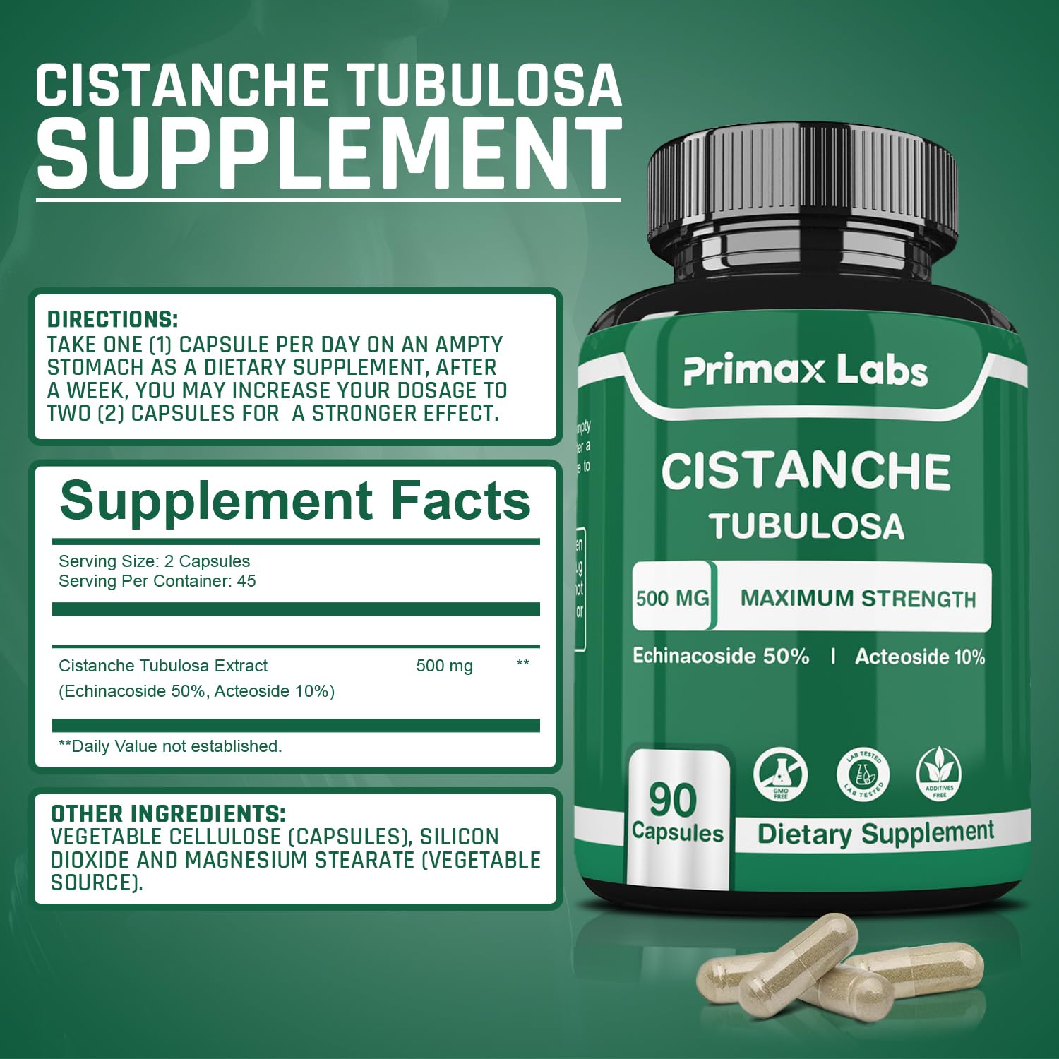 enhanced focus with Cistanche extract