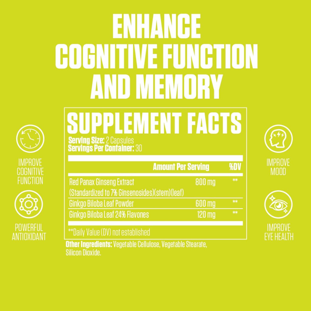 enhanced focus with ginkgo biloba