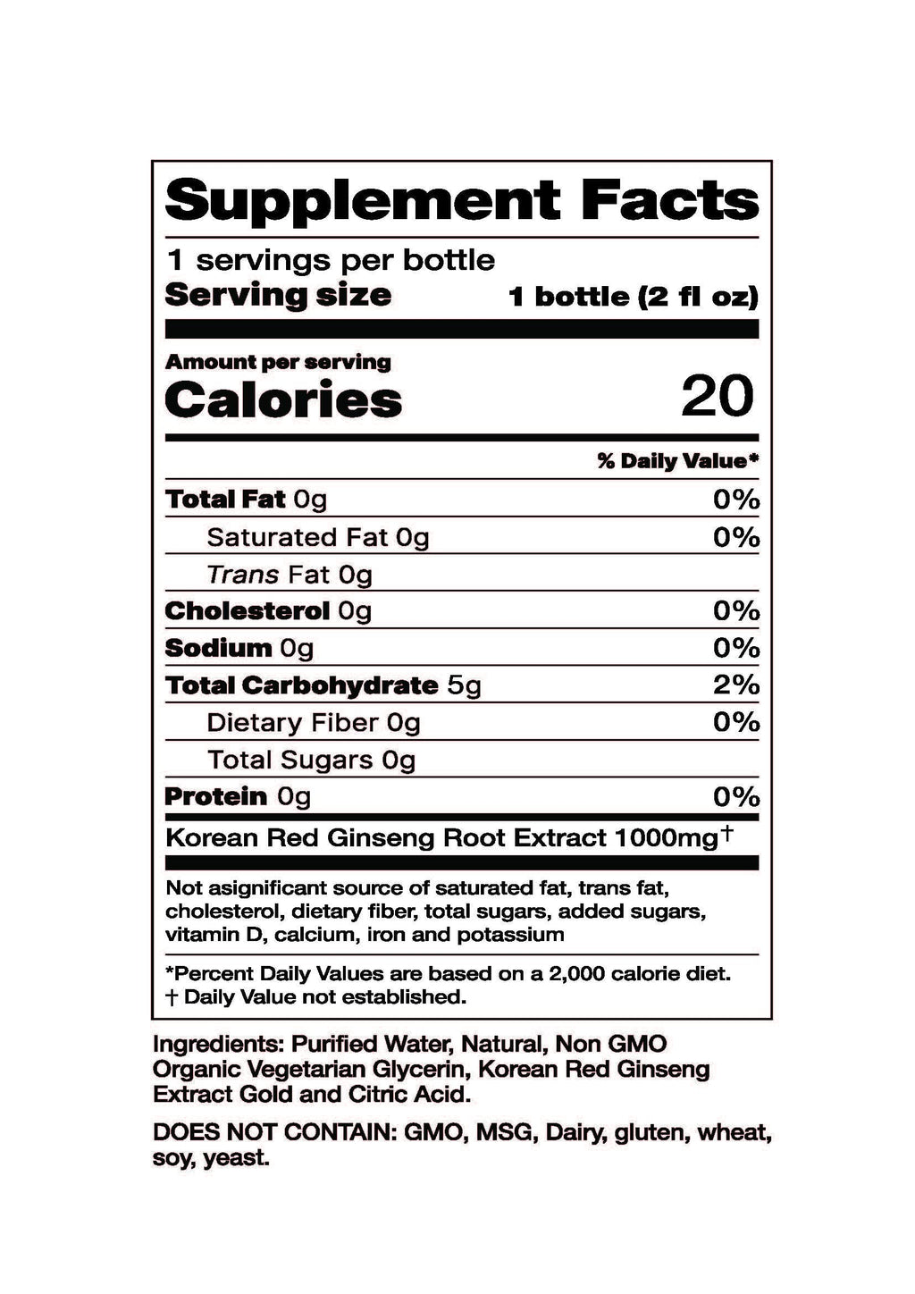 enhanced focus with ginseng shots