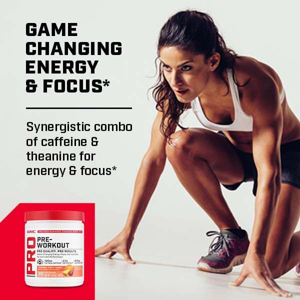 enhanced focus with GNC pre-workout