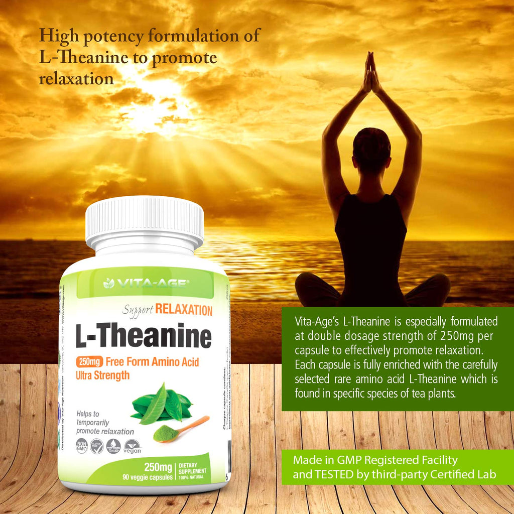 enhanced focus with L-Theanine 250mg