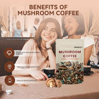 enhanced focus with mushroom coffee