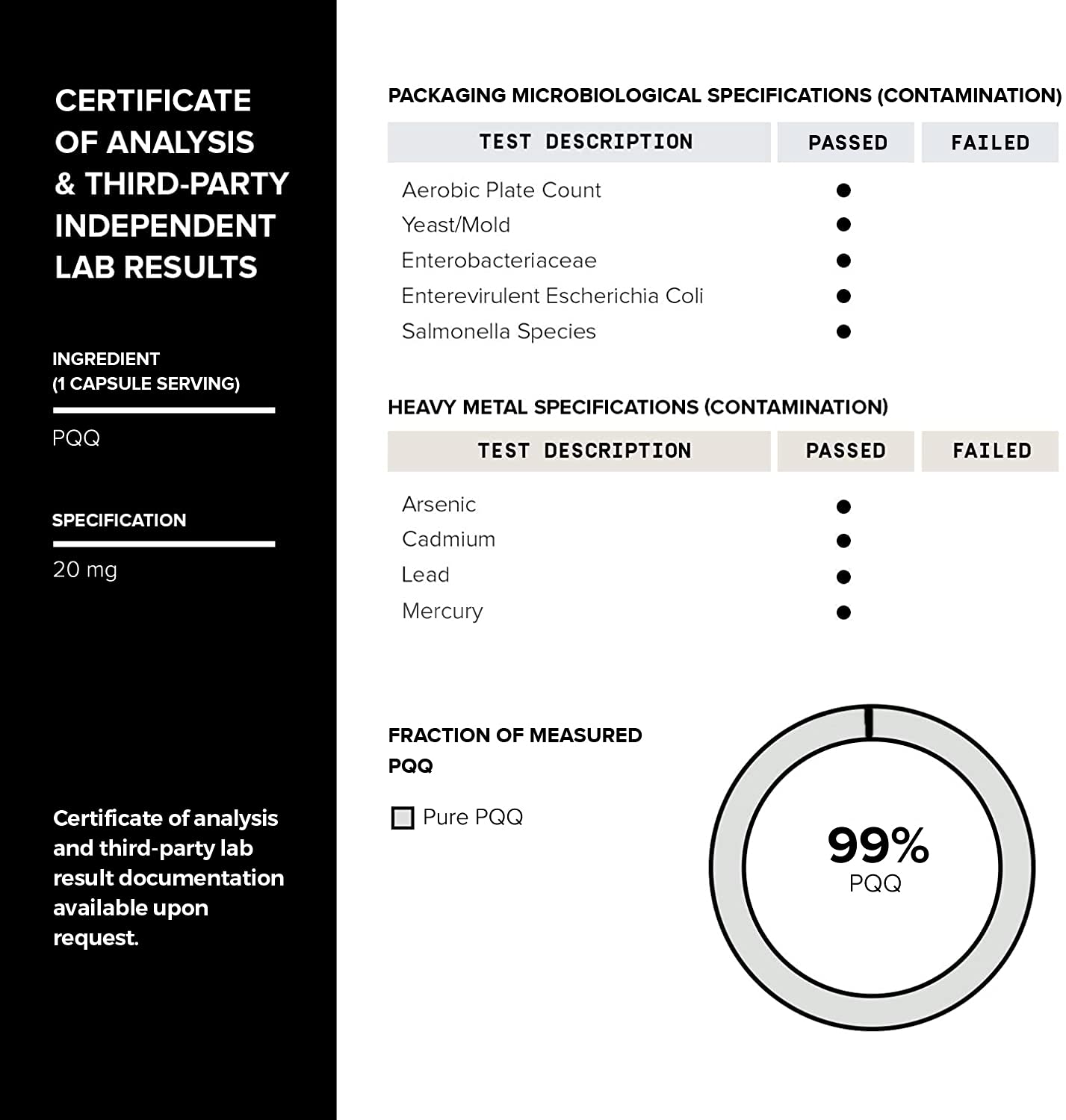 enhanced focus with PQQ supplement