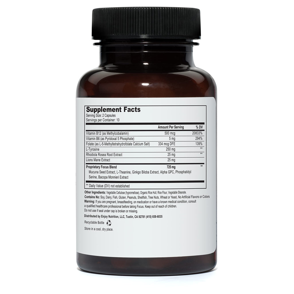 enhanced focus with vegetarian capsules