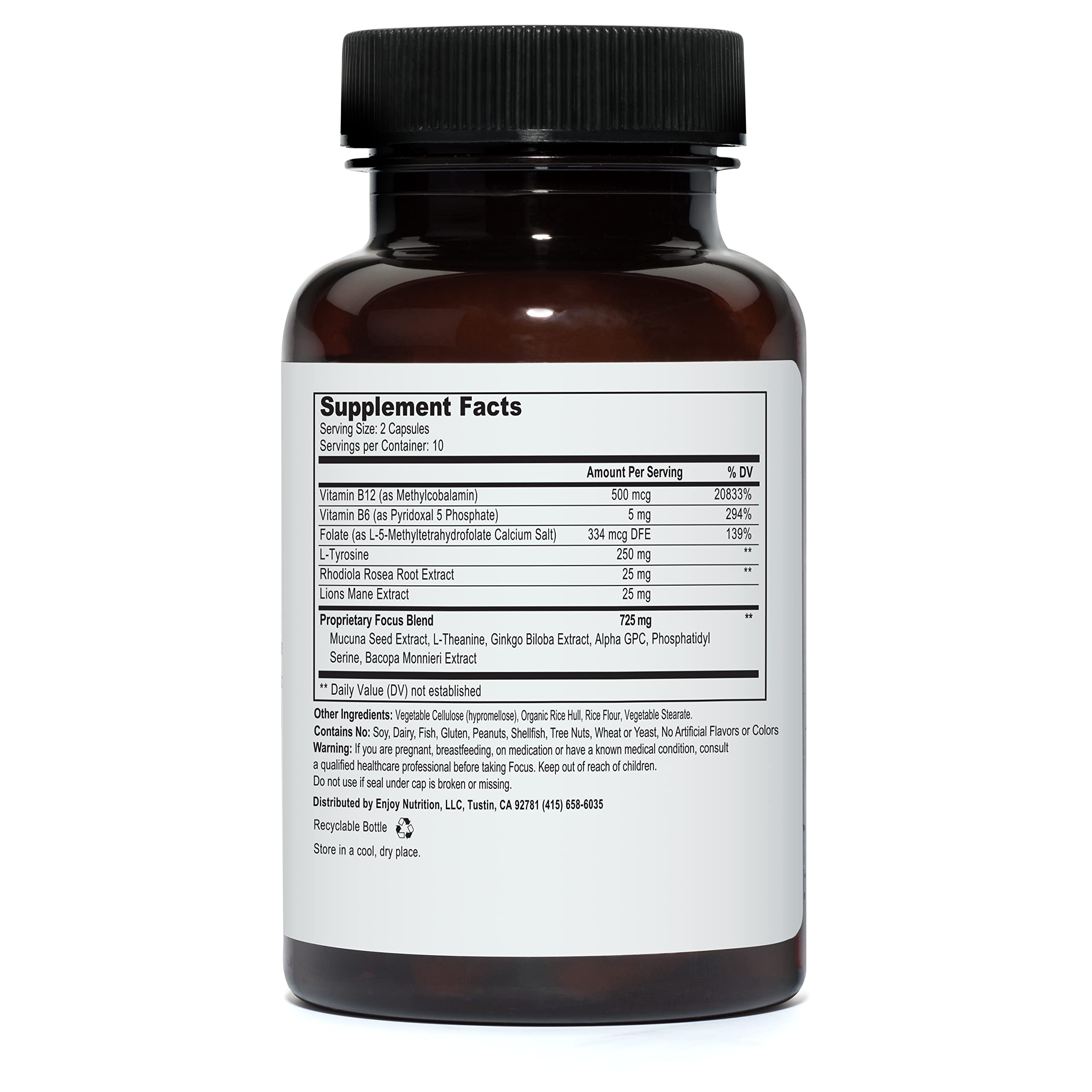 enhanced focus with vegetarian capsules