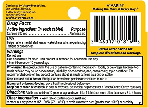enhanced focus with Vivarin supplements
