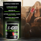 enhanced focus with X-CITE pre-workout