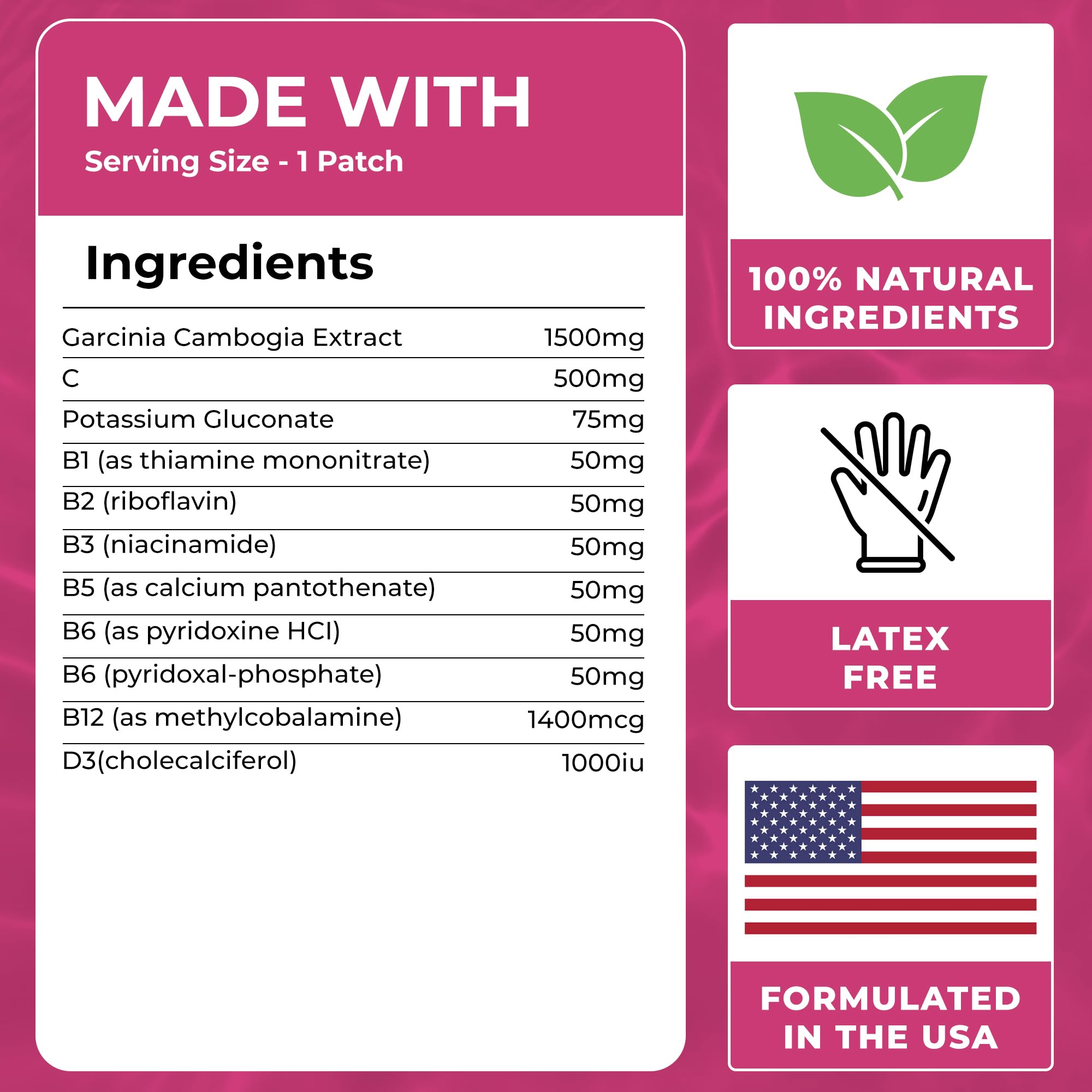 enhanced formula Garcinia Cambogia patches