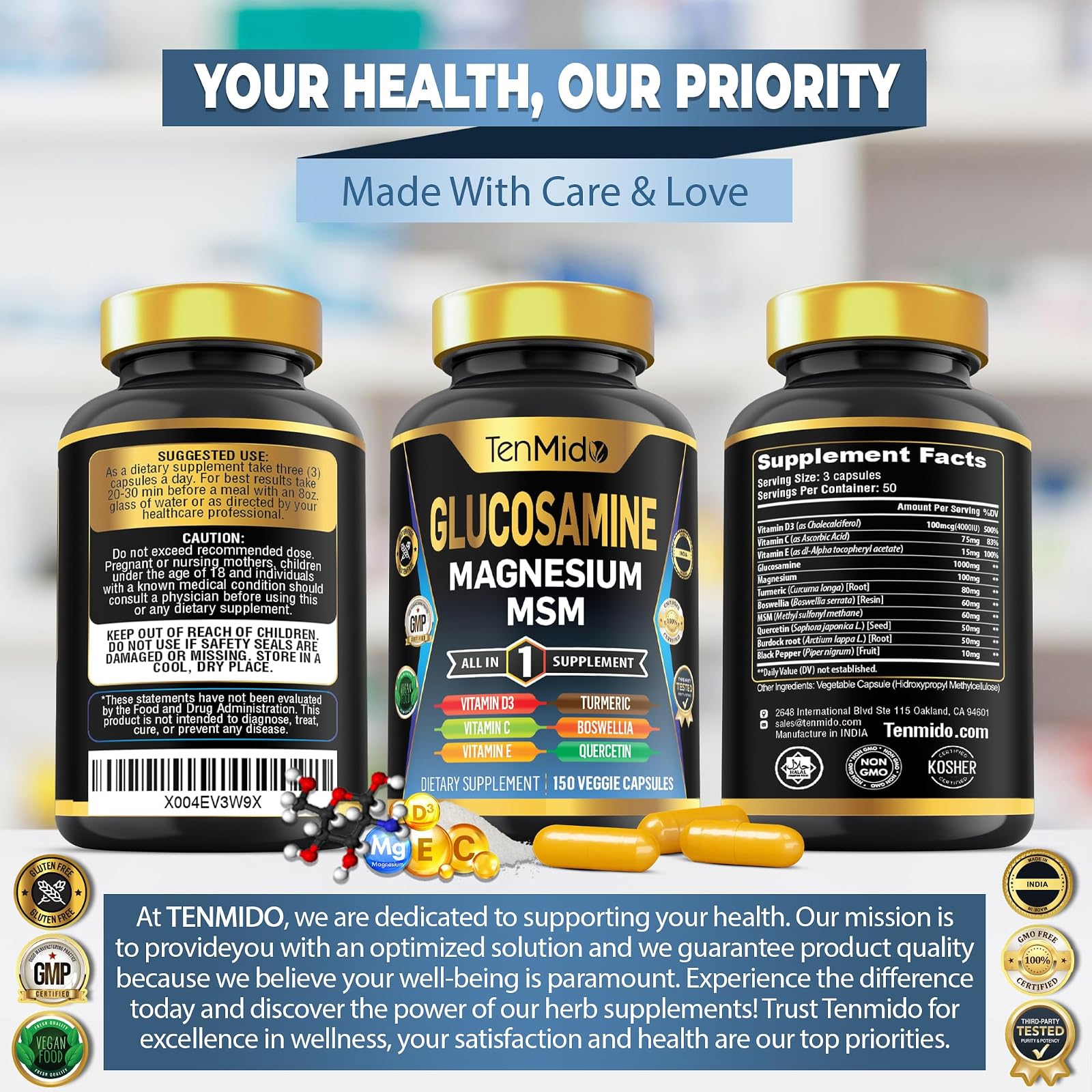 enhanced glucosamine MSM blend