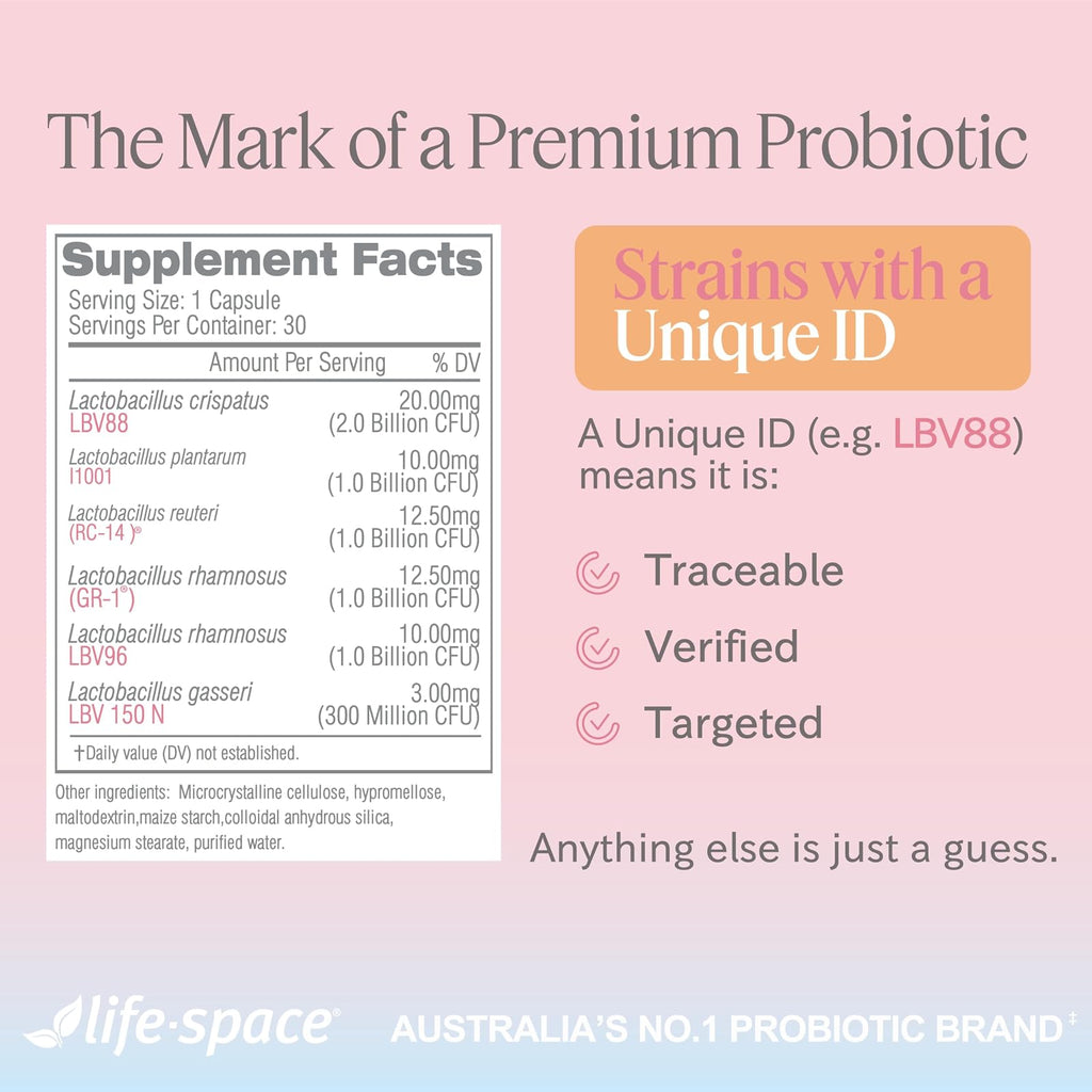 enhanced gut and vaginal probiotics