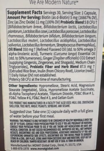 enhanced gut flora with MONAT Balance