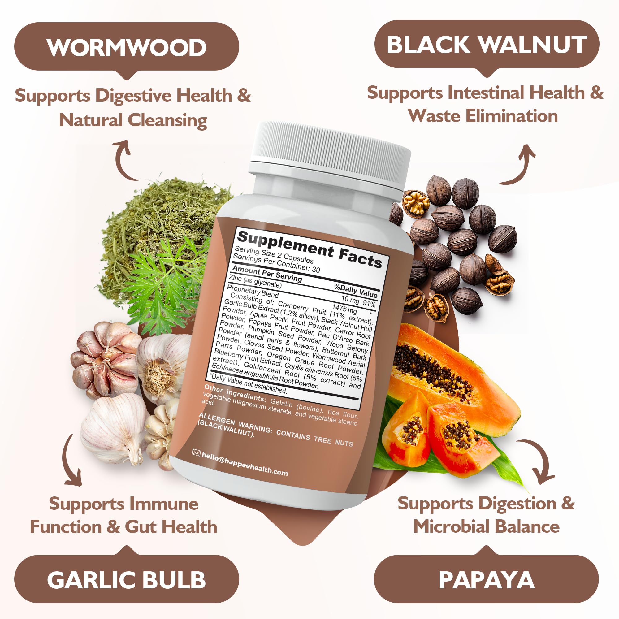 enhanced gut health with garlic