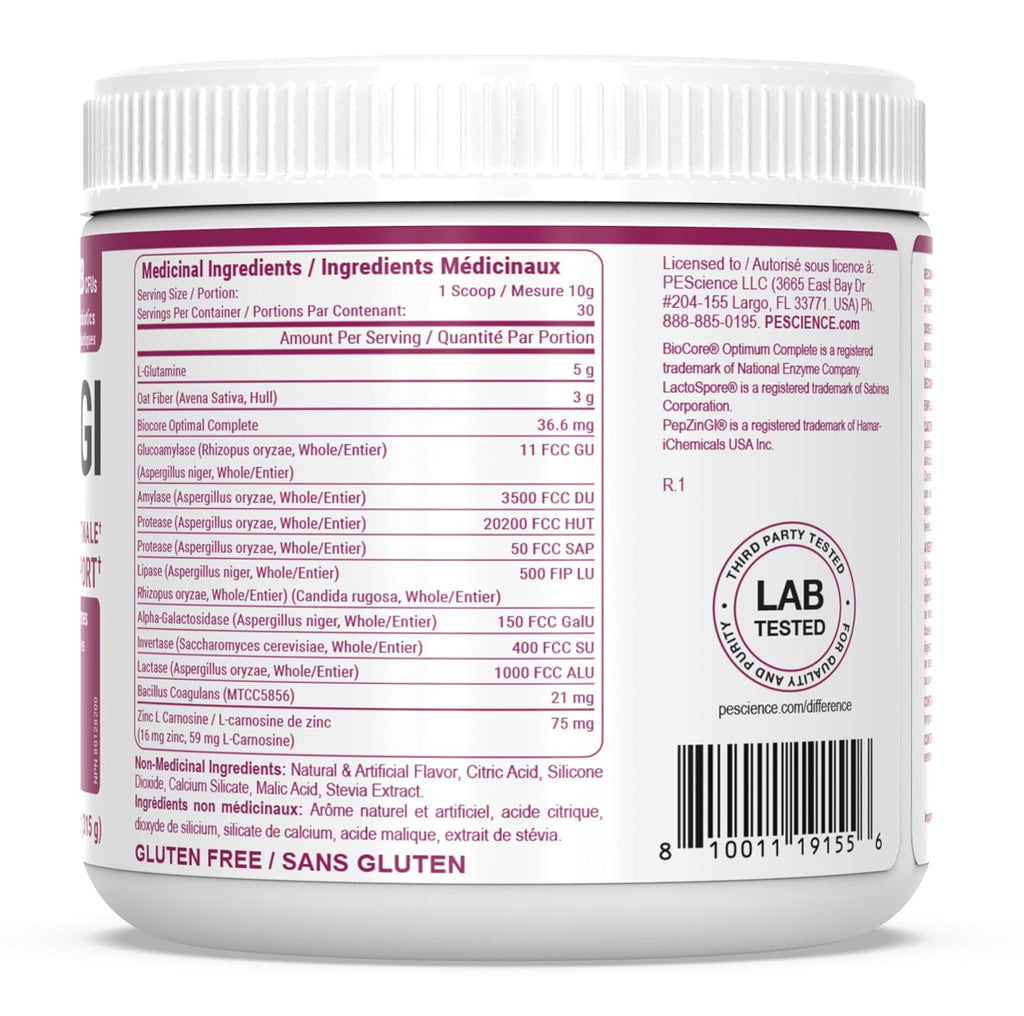 enhanced gut health with PEScience powder