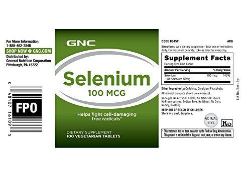 enhanced health with GNC selenium