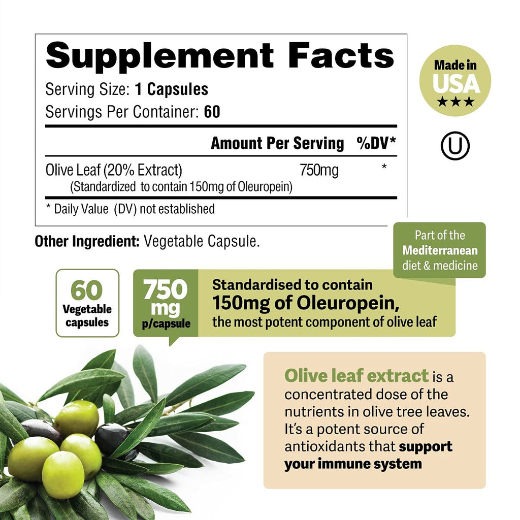 enhanced health with olive leaf