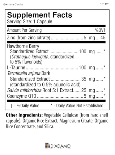 enhanced heart function with D'Adamo supplements