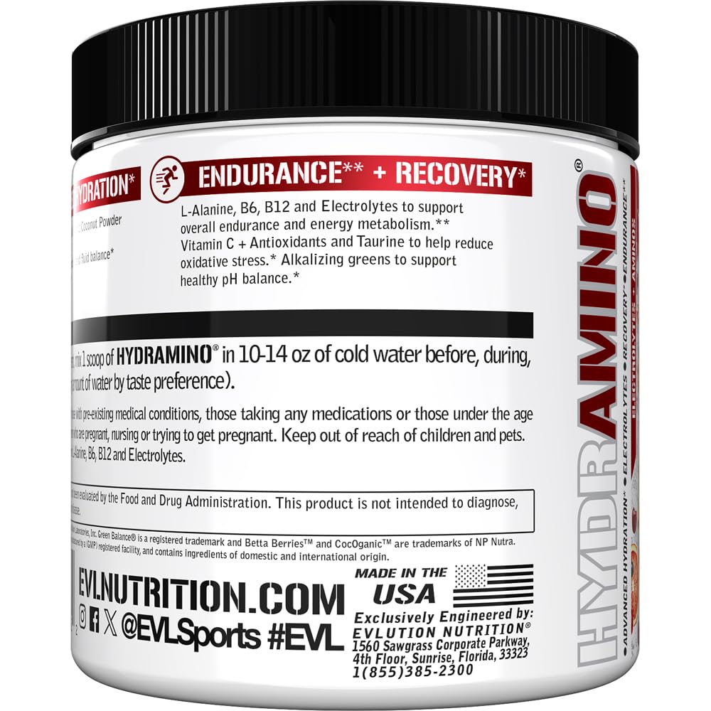 enhanced hydration with Evlution Nutrition