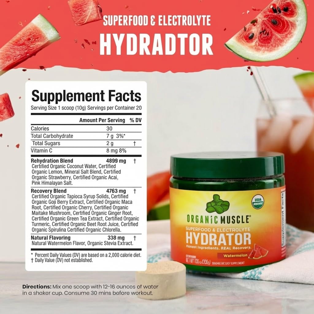 enhanced hydration with organic electrolytes