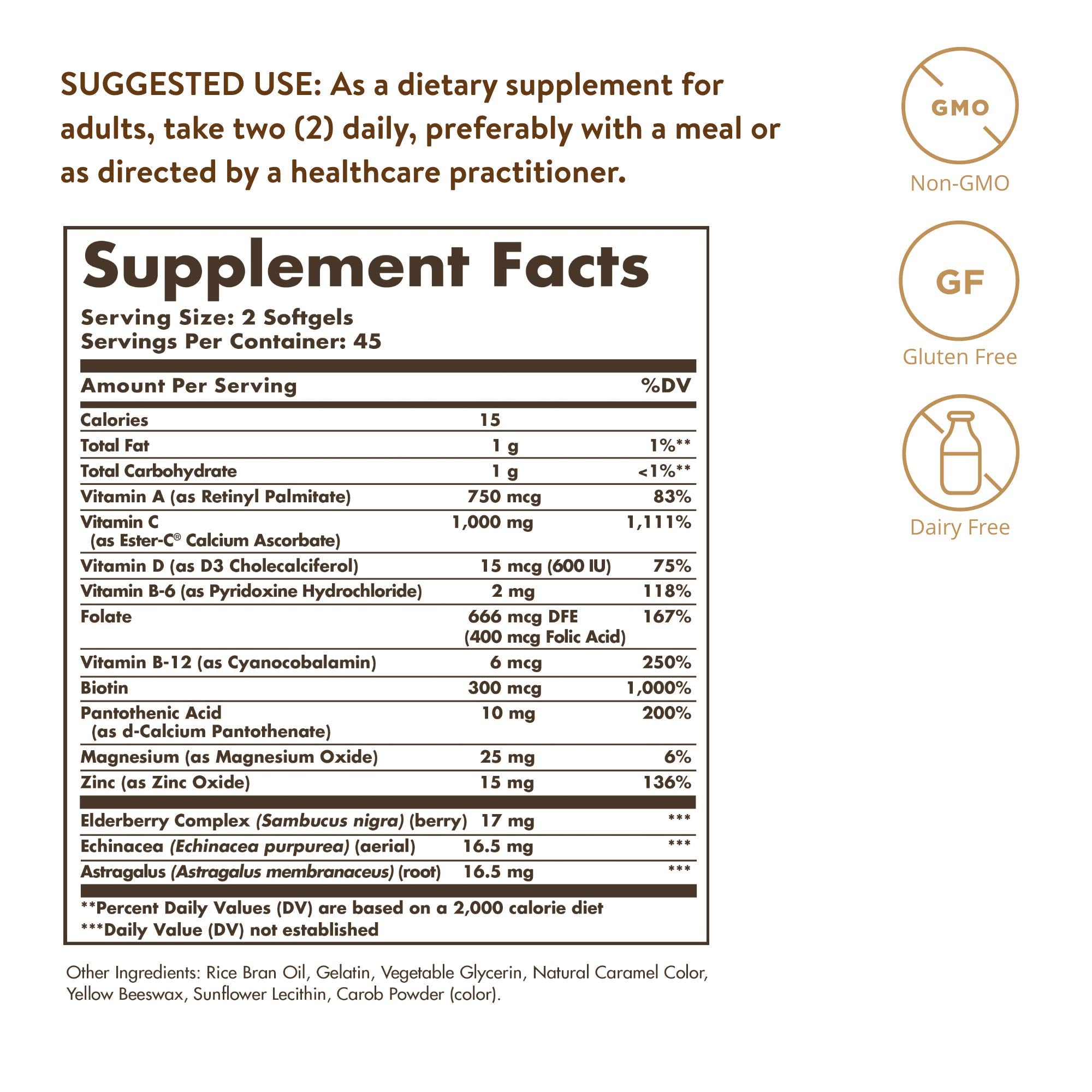 Enhanced immune complex with elderberry