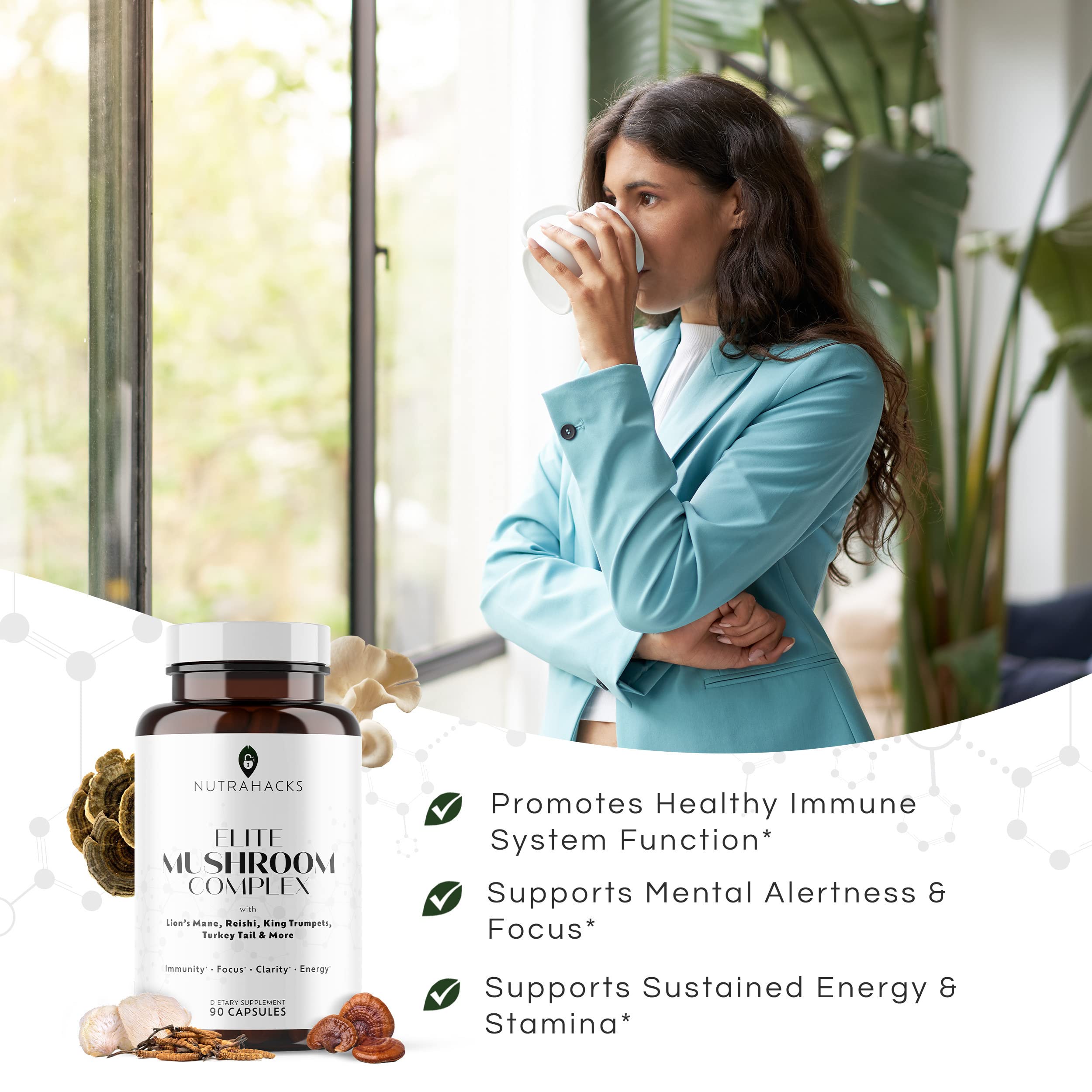 enhanced immune support with mushrooms
