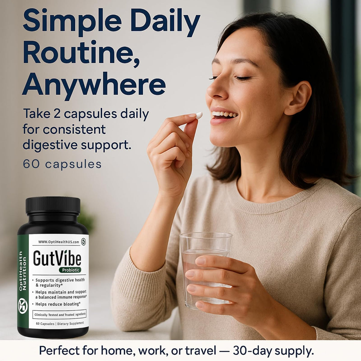 enhanced immunity with GutVibe Probiotic