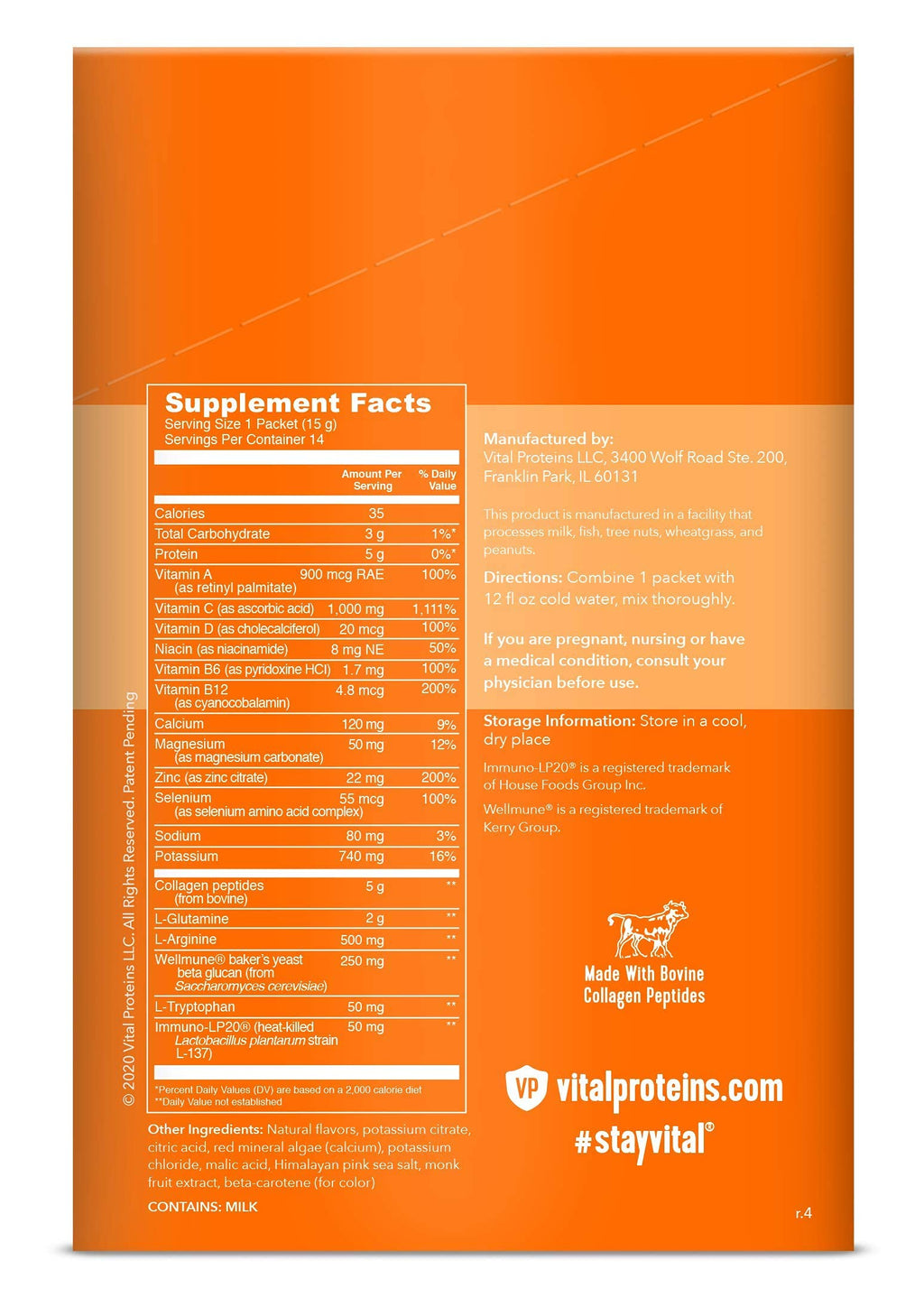enhanced immunity with Vital Proteins