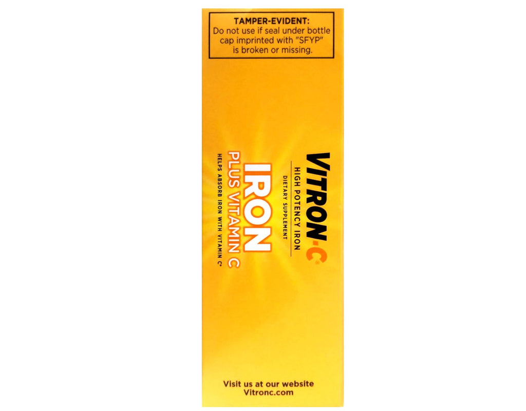 enhanced iron levels with Vitron
