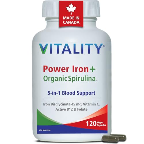 Enhanced iron support with spirulina