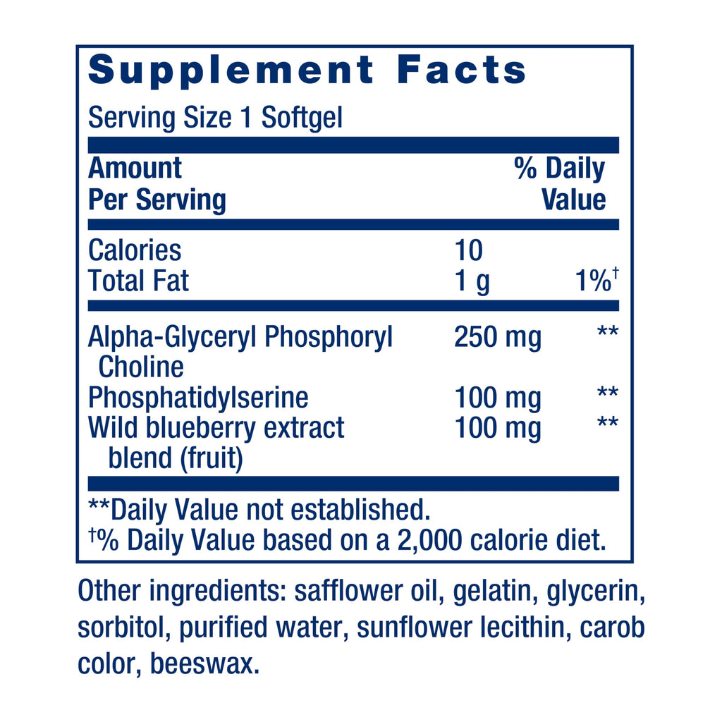 enhanced memory and focus supplements
