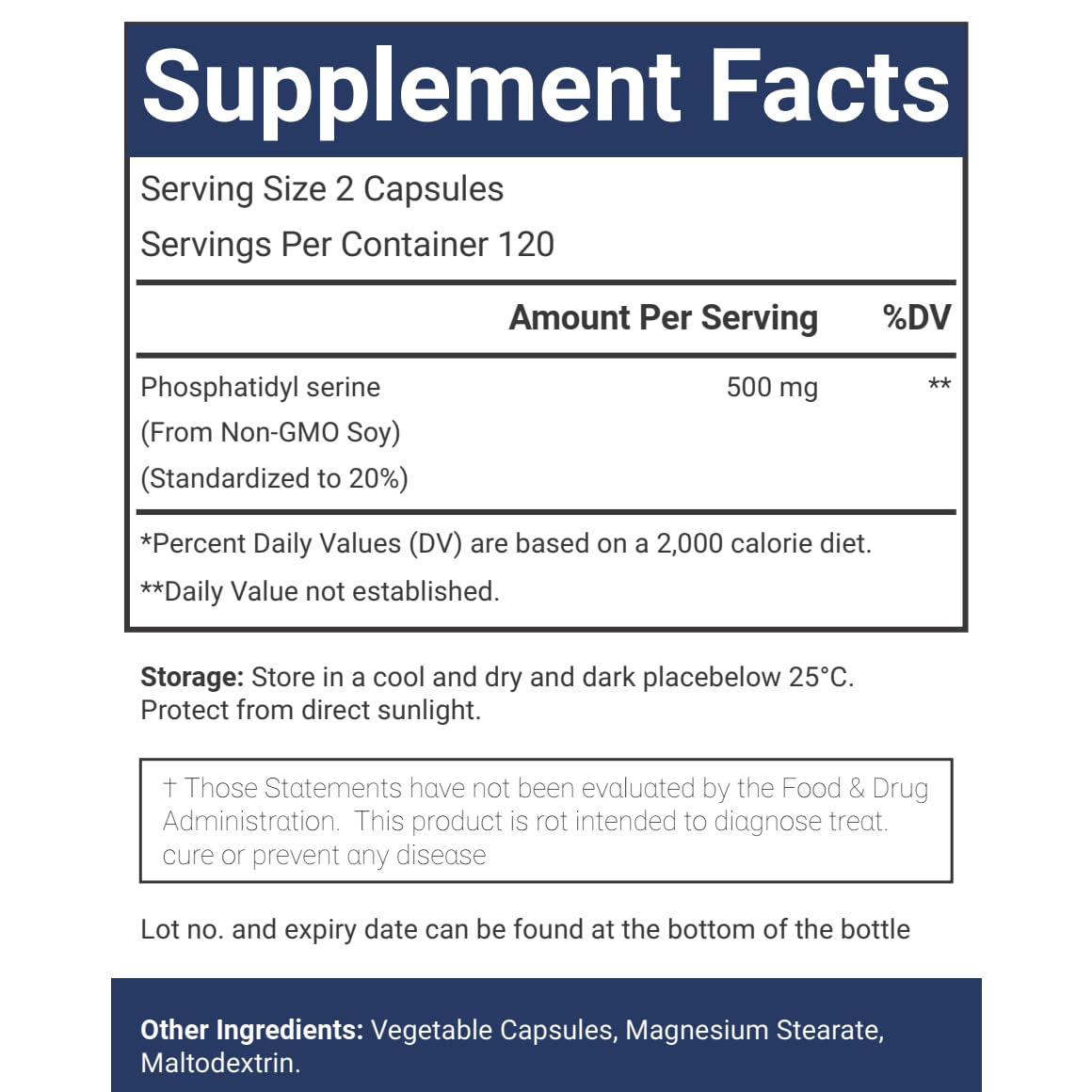 enhanced memory with phosphatidylserine