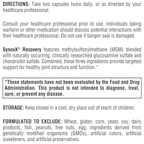 enhanced mobility with SynovX Recovery
