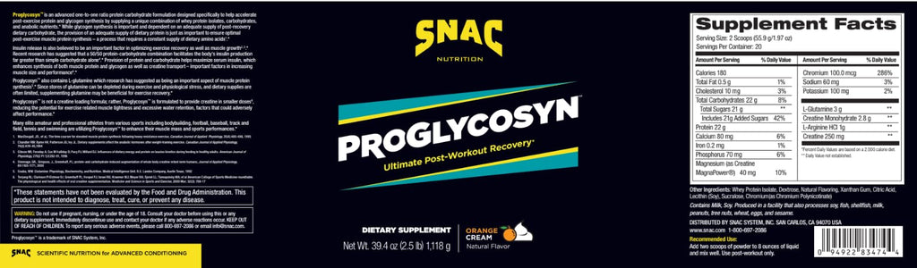 enhanced muscle recovery with SNAC