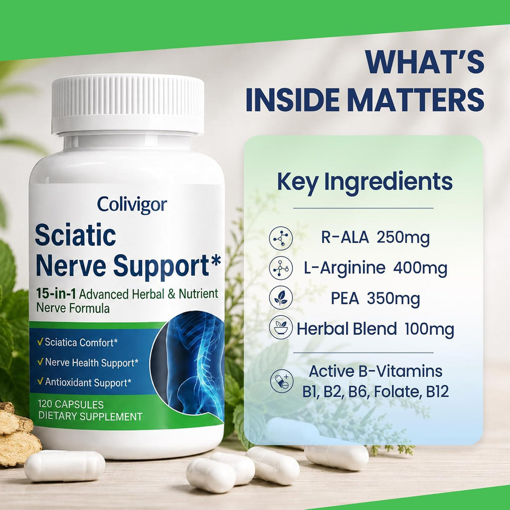 enhanced nerve function with 120 capsules