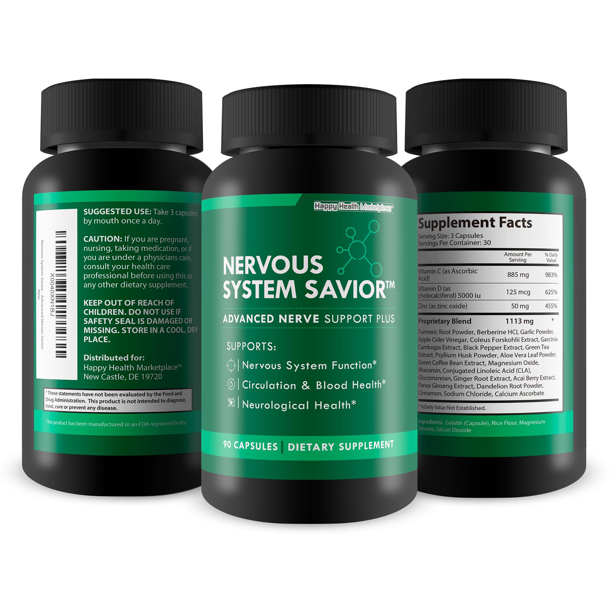 enhanced nerve support with blended nutrients