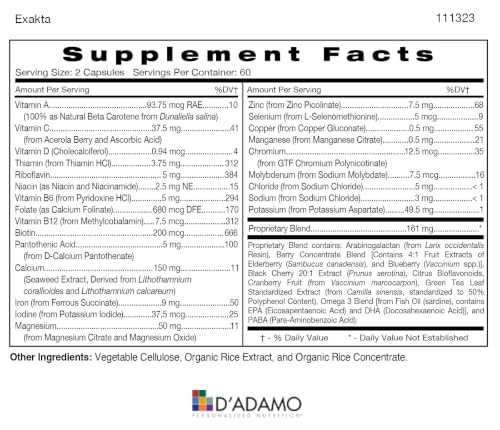 enhanced nutrient absorption with D'Adamo