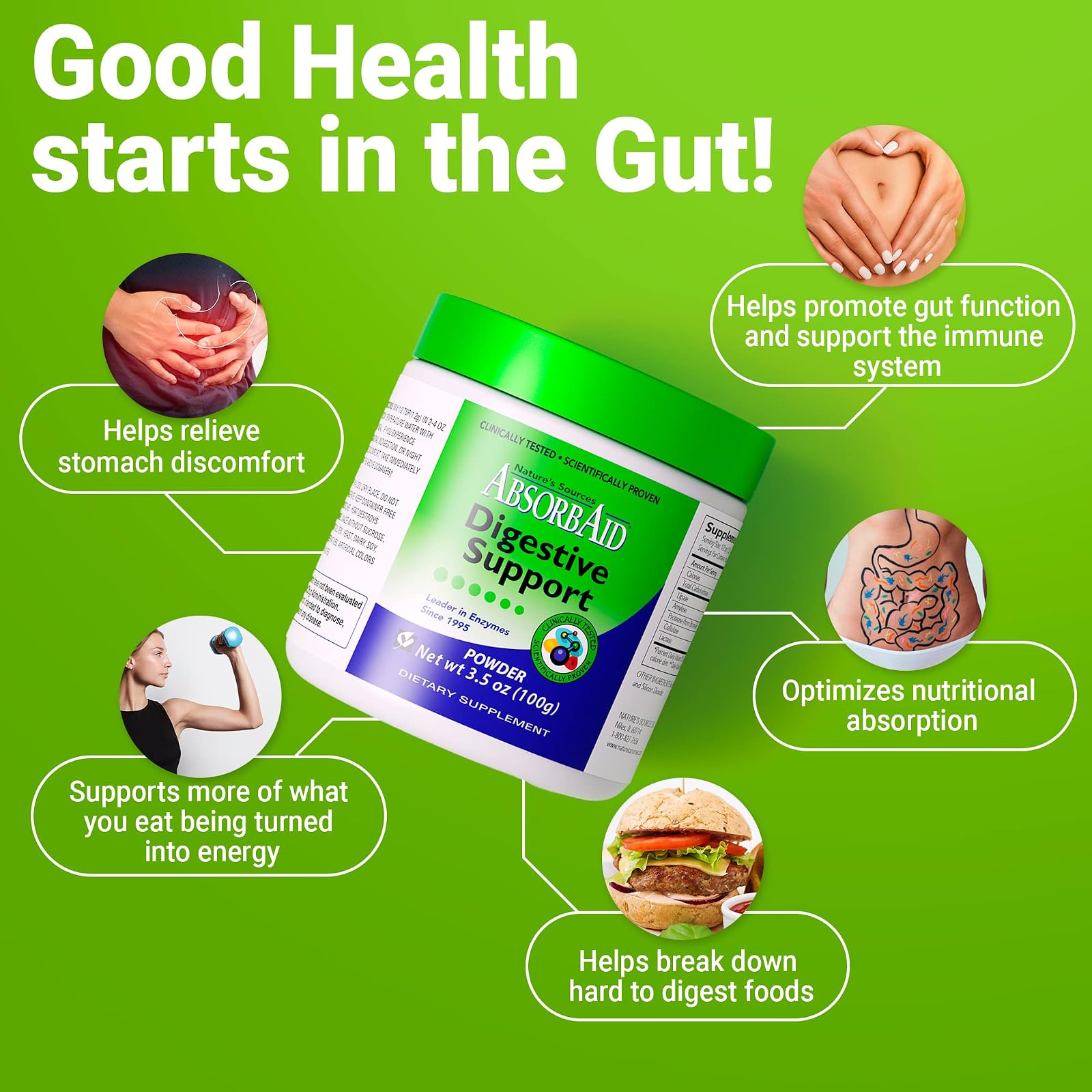enhanced nutrient absorption with digestive enzymes