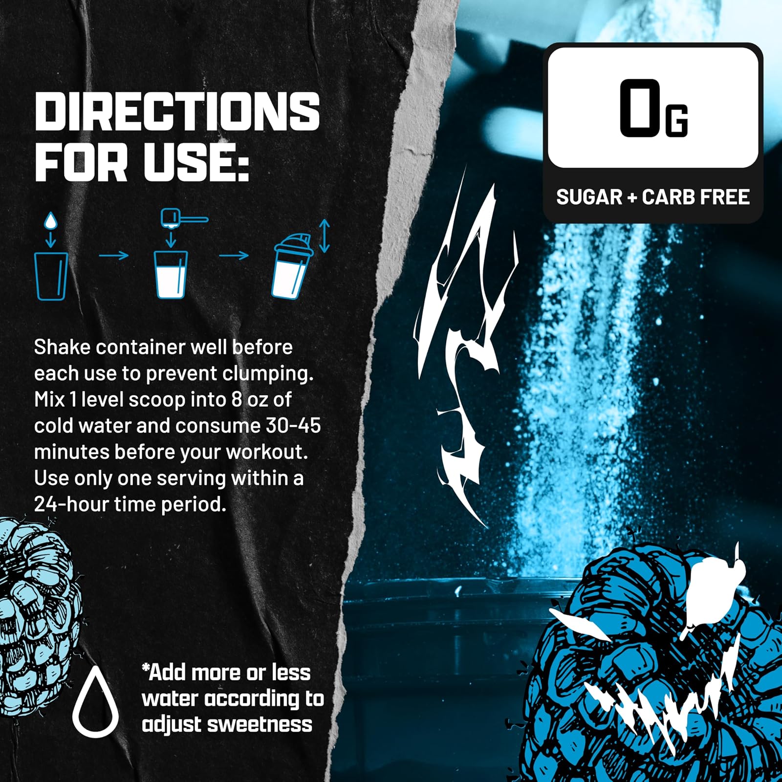 enhanced performance pre-workout powder