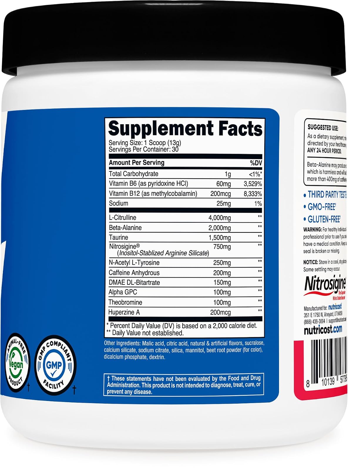 enhanced performance pre-workout powder