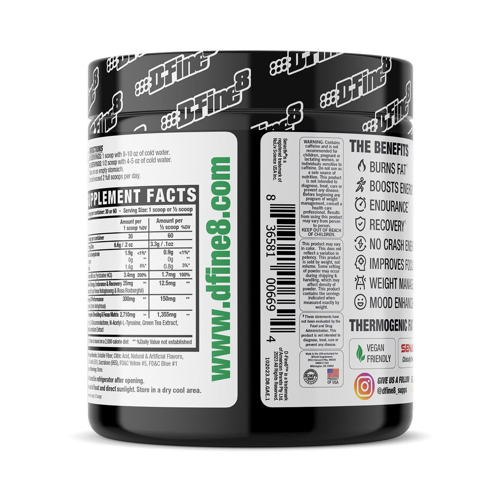enhanced performance pre-workout supplement
