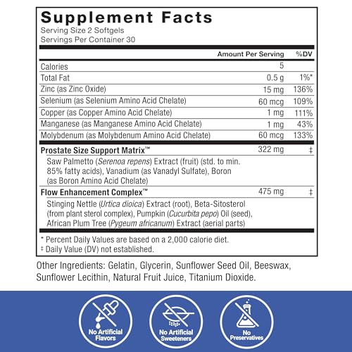 enhanced prostate wellness supplement