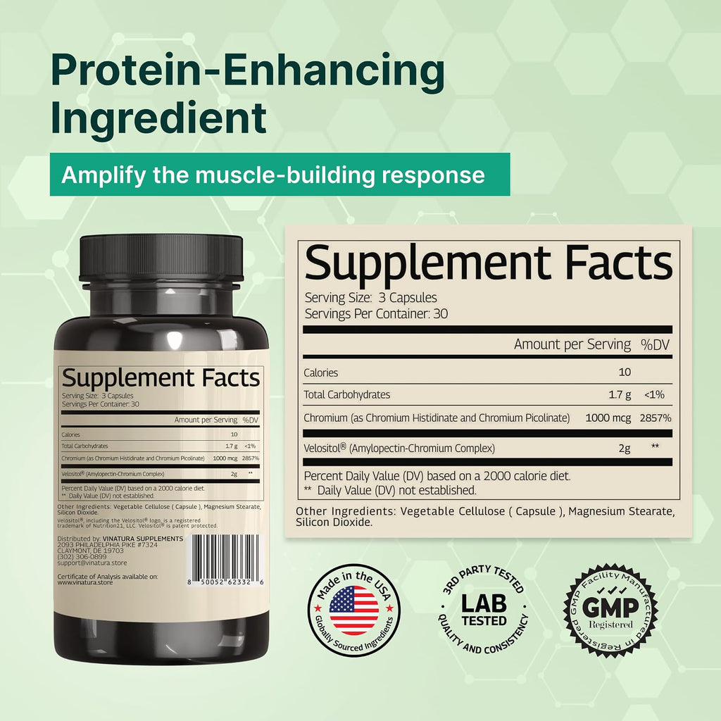 enhanced protein synthesis with VINATURA