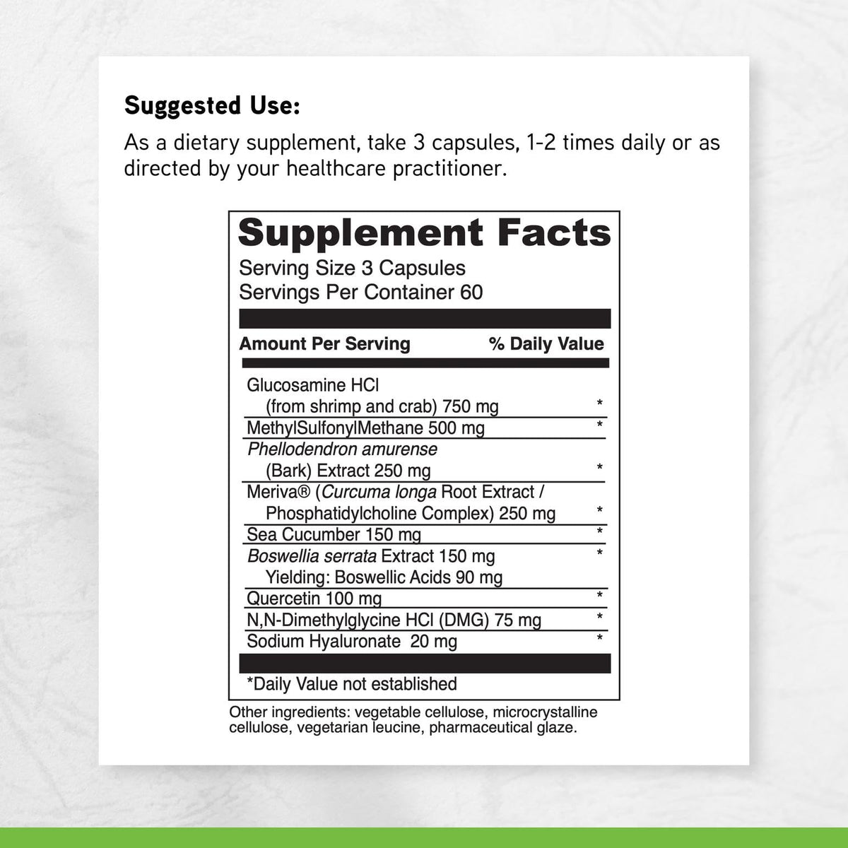 enhanced recovery with glucosamine chondroitin