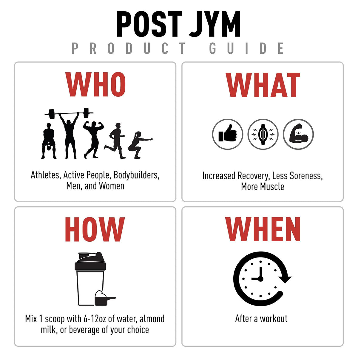 enhanced recovery with JYM supplement