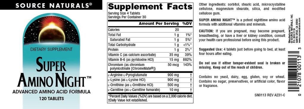 enhanced recovery with super amino night