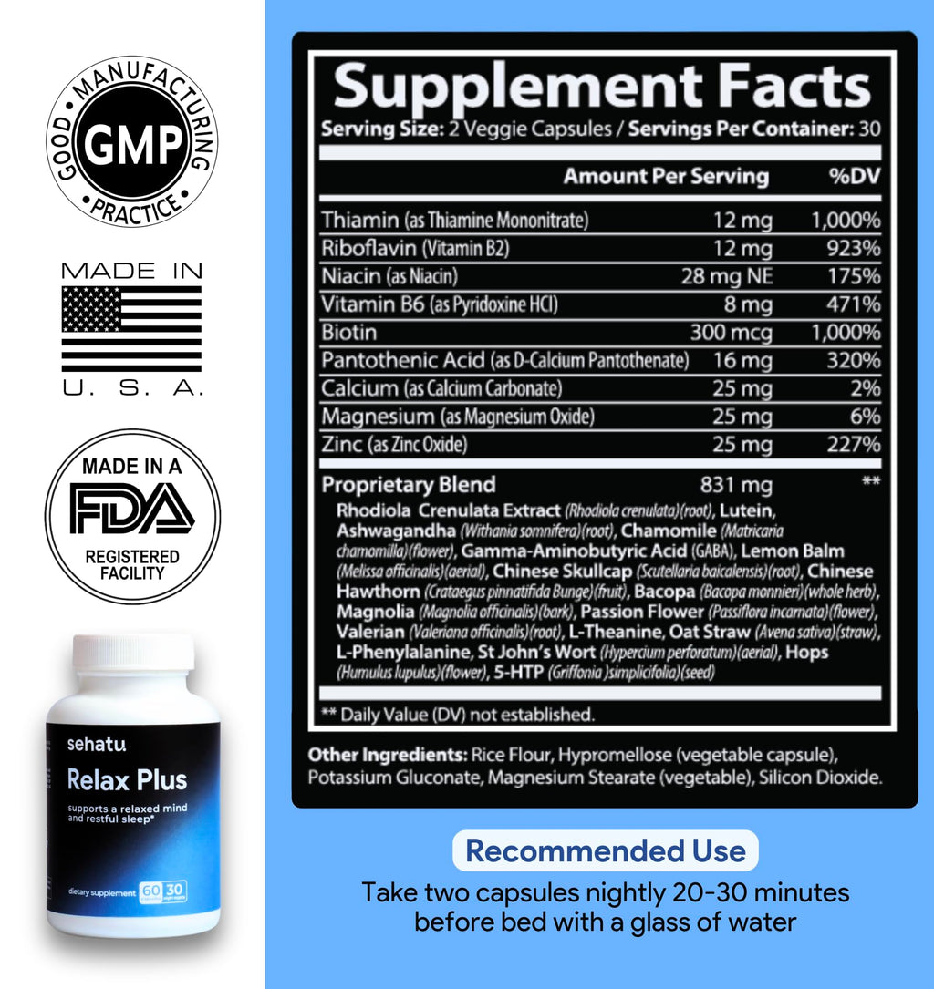 enhanced relaxation with vitamins