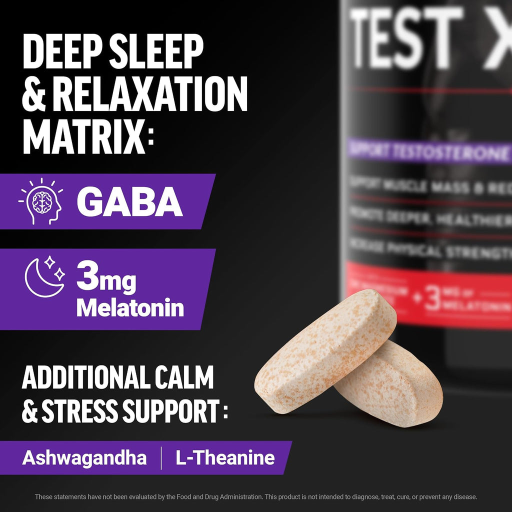 enhanced sleep quality with Test X180 PM