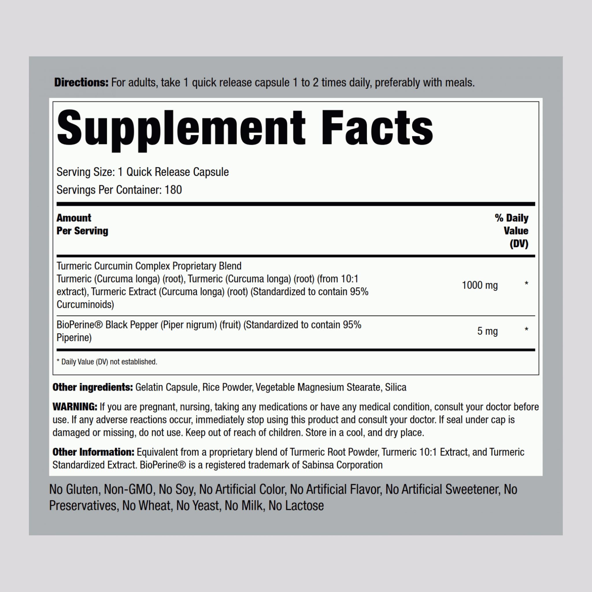 enhanced turmeric absorption formula