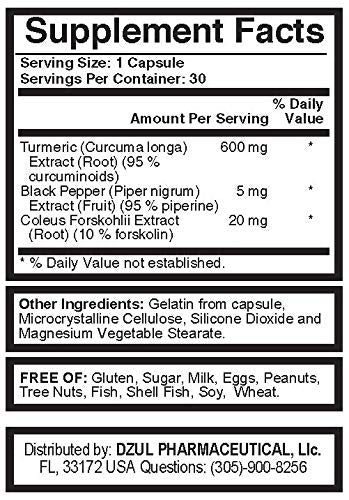 enhanced turmeric absorption with bioperine